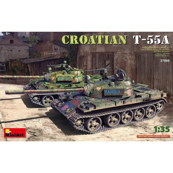 ミニアート 1/35 クロアチア軍 T-55 A クロアチア製 1990s プラモデル MA37088■メーカー：ミニアート(Miniart)