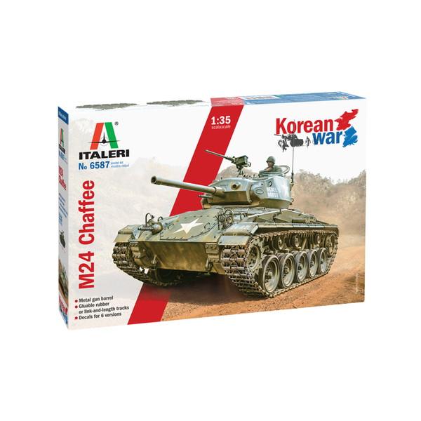 イタレリ 1/35 自由主義国 M24 チャーフィー 軽戦車 朝鮮戦争 アルミ砲身/マーキング6種 付属 プラモデル IT6587■メーカー：イタレリ(ITALERI)