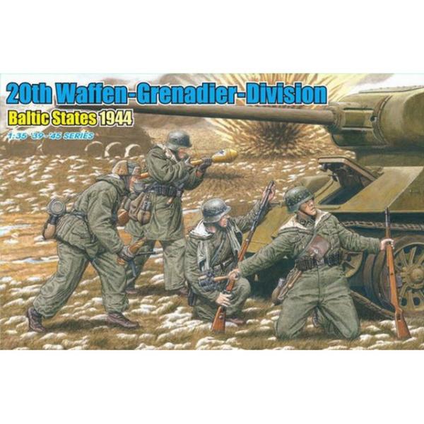 ドラゴン 1/35 WW.II ドイツ武装親衛隊 第20武装擲弾兵師団 バルト三国 1944 プラモデル DR6477■メーカー：ドラゴン(DRAGON)