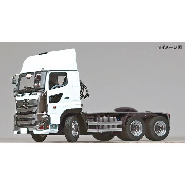 プラッツ 1/50 日野プロフィアSS 6×4 ハイルーフ ホワイト現行モデル 完成品 KK1300SSW■メーカー：プラッツ(PLATZ)