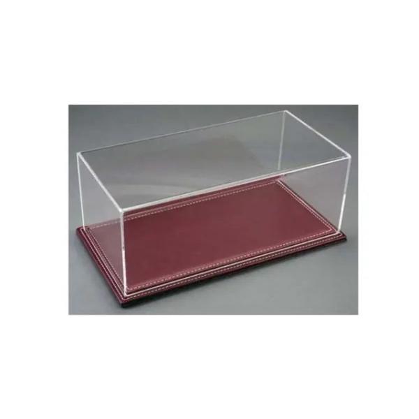 ATLANTIC CASE 1/18 Mulhouse Raised レザーベース（厚/バーガンディ）＆アクリルケース ATL10075■メーカー：ATLANTIC CASE