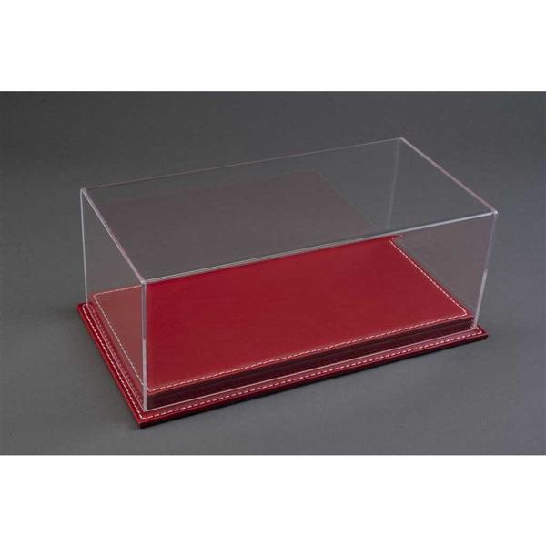 ATLANTIC CASE 1/43 Mulhouse Raised レザーベース(厚/レッド)＆アクリルケース ATL10084■メーカー：ATLANTIC CASE