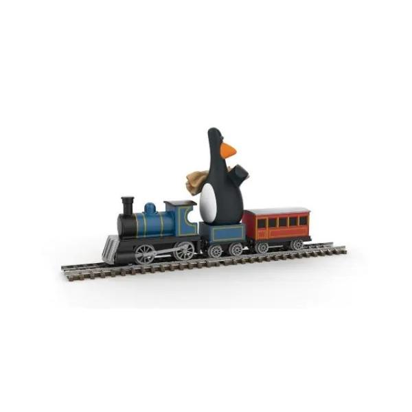 CORGI ウォレスとグルミット "ペンギンに気をつけろ！" フェザーズ・マッグロウ &amp; 機関車 ノンスケール 完成品ダイキャストミニカー CGCC80602■メーカー：コーギー(CORGI)