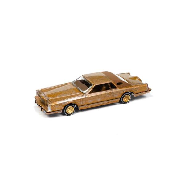 AUTOWORLD 1/64 1979 リンカーン コンチネンタル ローライダー ゴールドメタリック 完成品ダイキャストミニカー AWSP175B■メーカー：AUTOWORLD