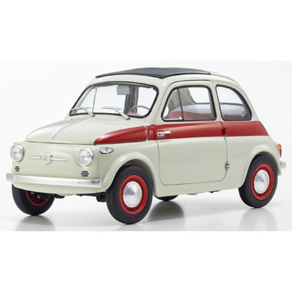 京商オリジナル 1/18 フィアット ヌォーバ 500 スポーツ (ライトグレー/レッドライン) 完成品ダイキャストミニカー KS08966SLG■メーカー：KYOSHO ORIGINAL