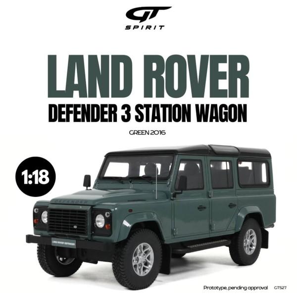 GT SPIRIT 1/18 ランドローバー ディフェンダー 3 ステーションワゴン 2016 (グリーン) 完成品ミニカー GTS527■メーカー：GT SPIRIT
