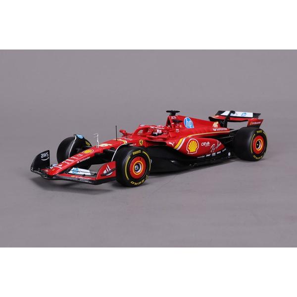 Bburago 1/24 フェラーリSF-24 2024 No.16.ルクレール ドライバー付 クリアケース 完成品ダイキャストミニカー 18-26821L■メーカー：ブラーゴ(Bburago)