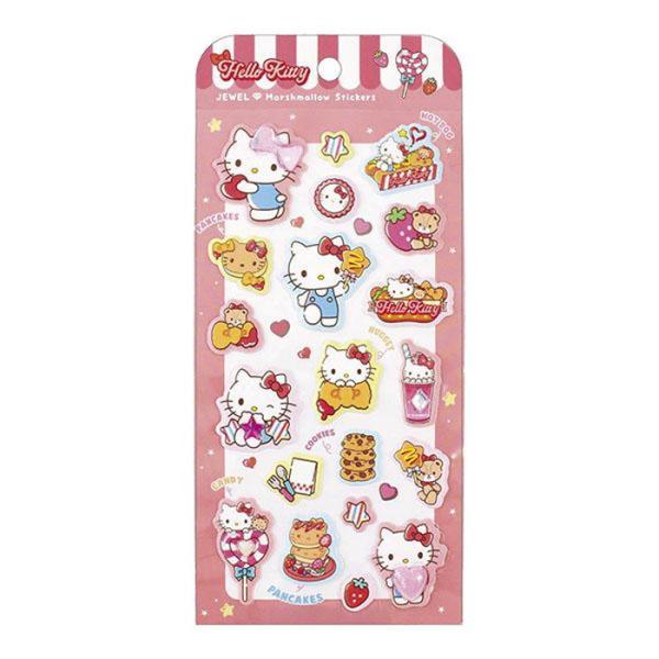 【発売日：2026年05月30日】サンリオキャラクターズ ジュエルマシュマロステッカーズハッピーダイナー ハローキティ　（ステッカー シール プチ）■メーカー：ティーズファクトリー(T'S Factory)