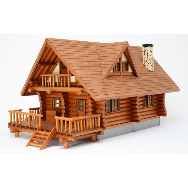 ウッディジョー 木製建築模型 1/24 ログハウス■メーカー：ウッディジョー(Woody JOE)