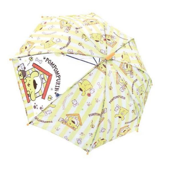 ポムポムプリン ハウス 親骨50cm ワンタッチ プッシュボタン式 キッズ傘■メーカー：ジェイズプランニング(J's Planning)
