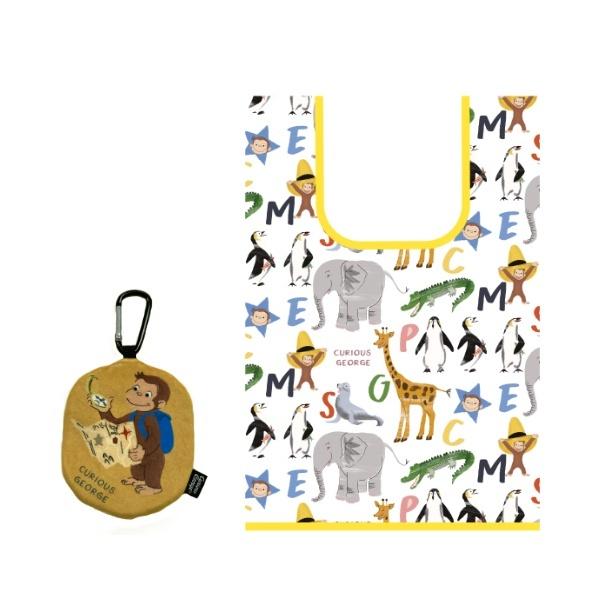 【発売日：2026年04月30日】おさるのジョージ  エコポシェ（総柄/YE)■メーカー：ゾーウィー