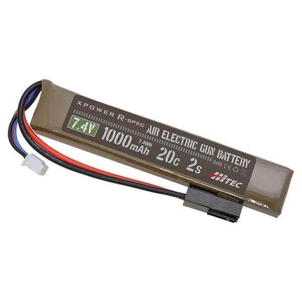 HiTEC XPOWER R-SPEC AIR ELECTRIC GUN BATTERY Li-Po 7.4V 1000mAh 20C 2S ミニタミヤコネクター 電動ガン用バッテリー XPRAEG100020C2S■メーカー：ハイテック ...