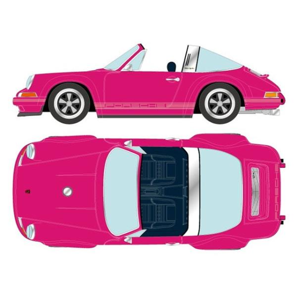 Titan64 1/64 シンガー 911 (964) タルガルビーストーンレッド 完成品ミニカー TM002I■メーカー：メイクアップ(Make up)