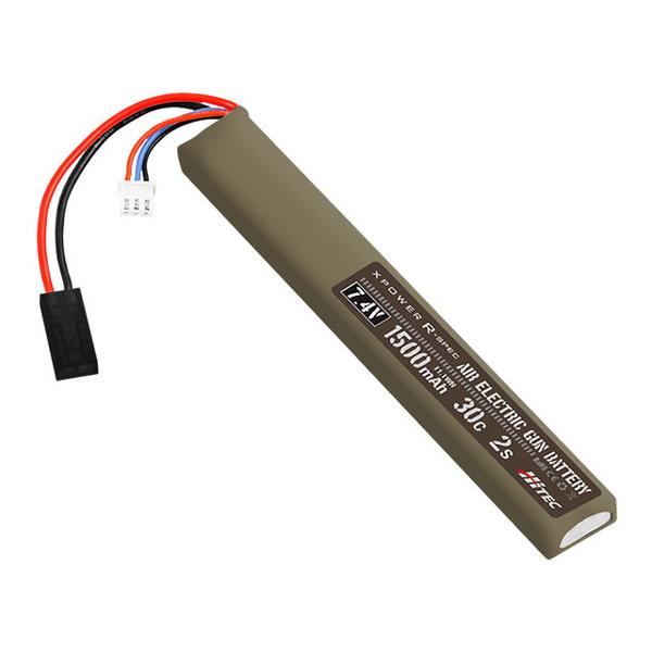 HiTEC XPOWER R-SPEC Li-Po 7.4V 1500mAh 30C 2S ストックインタイプ 電動ガンバッテリー XPRAEG15002S■メーカー：ハイテック マルチプレックス ジャパン(Hitec Multiplex ...