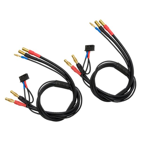 HiTEC バナナ⇒角型リポ充電ケーブル(ヨーロピアン) バランスコード一体型 2本入り HMJ470-2P■メーカー：ハイテック マルチプレックス ジャパン(Hitec Multiplex Japan)