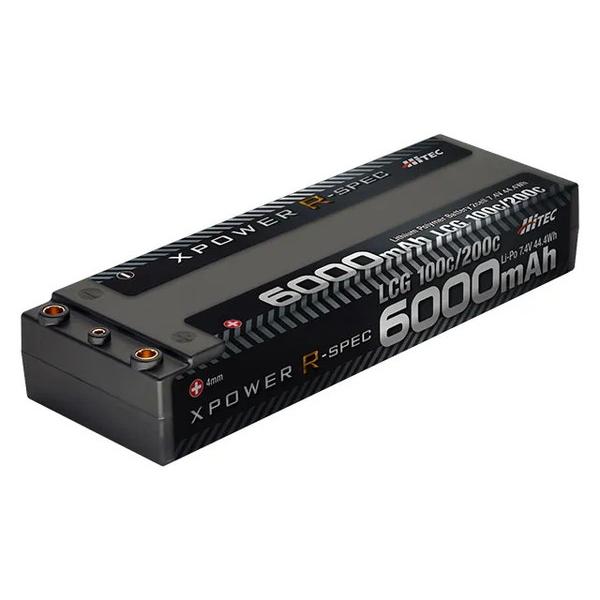 HiTEC XPOWER R-SPEC Li-Po 7.4V 6000mAh LCG 100C/200C R/C用バッテリー XPR6000-LCG-B■メーカー：ハイテック マルチプレックス ジャパン(Hitec Multiplex Ja...