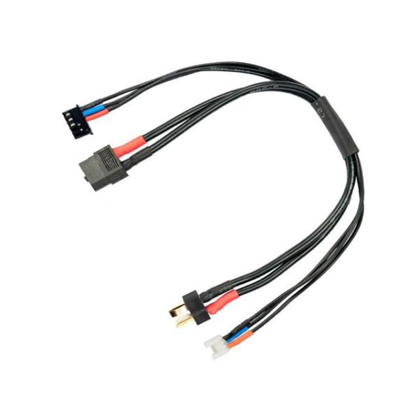 HiTEC XT60⇒ディーンズコネクター 充電ケーブル タミヤLi-Feバランスコード一体型 HMJ490■メーカー：ハイテック マルチプレックス ジャパン(Hitec Multiplex Japan)