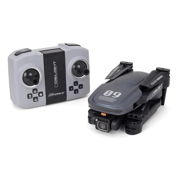 ジーフォースより航空法規制対象外の超軽量ドローン「DE:LIGHT(ディライト)」が登場！■商品内容：本体、2.4GHz 4ch送信機、予備プロペラ×4、飛行用Li-Poバッテリー×2(1つは機体に内蔵)、障害物センサ、プロペラガード×4、...