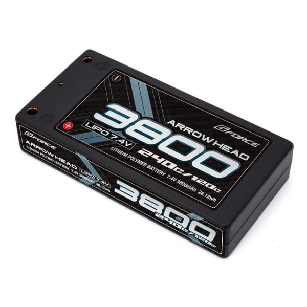 ジーフォース Arrow Head LiPo 7.4V 3800mAh 120C/240C GFG016■メーカー：ジーフォース(G-Force)