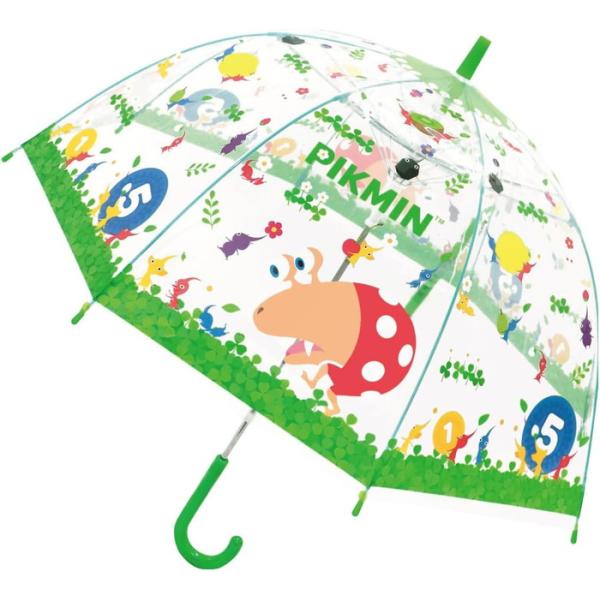 ピクミン 親骨55cm ワンタッチ ジャンプ式 子供ビニール傘■メーカー：ジェイズプランニング(J's Planning)