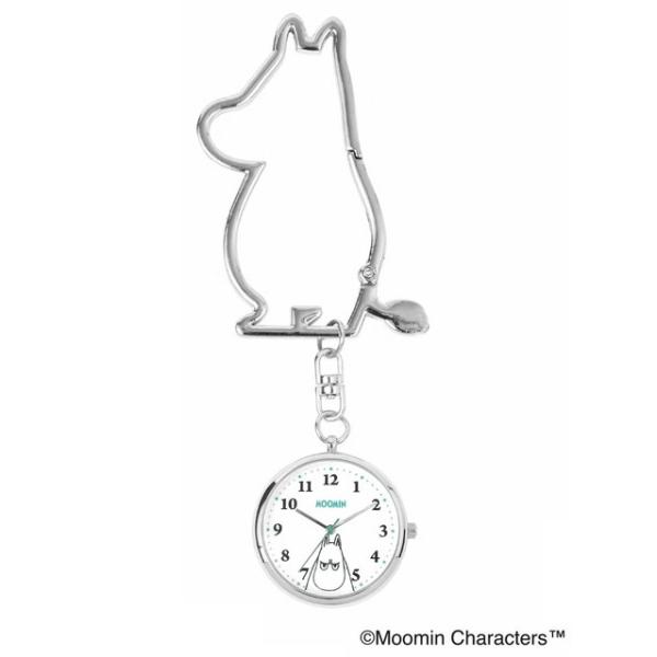 ムーミン ダイカット カラビナ キーチェーンウォッチ アングリームーミン MOM028-1 (懐中時計 アナログ キーホルダー  バッグチャーム)■メーカー：Fieldwork(フィールドワーク)