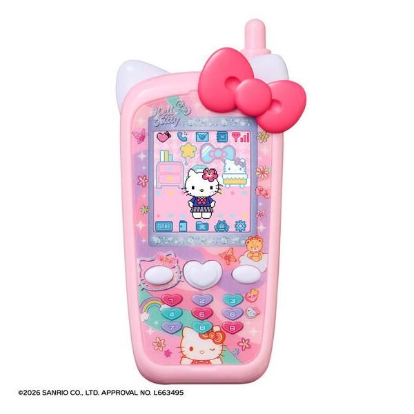 【発売日：2026年04月11日】ずっと×2なかよしケータイ　サンリオキャラクターズ　HELLO KITTY Ver.■メーカー：バンダイ(BANDAI)