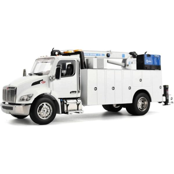 ダイキャストマスター 1/50 Peterbilt モデル 536 オートクレーン ホワイト 完成品ダイキャストミニカー 71214■メーカー：ダイキャストマスター(DIECAST MASTERS)