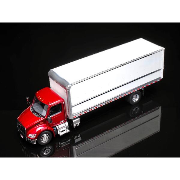 DIECAST MASTERS 1/32 ピータービルト 536 シュープリームシグネチャー バン レッドキャブ / ホワイトボディ 完成品ダイキャストミニカー 71106■メーカー：ダイキャストマスター(DIECAST MASTERS)