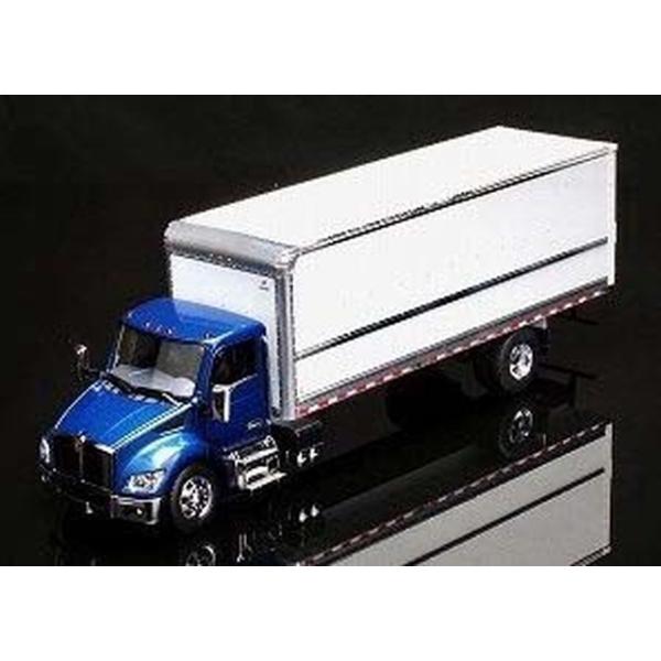 DIECAST MASTERS 1/32 Kenworth T280 シュープリーム シグネチャーバン ブルーキャブ/ホワイトボディ 完成品ダイキャストミニカー 71101■メーカー：ダイキャストマスター(DIECAST MASTERS)