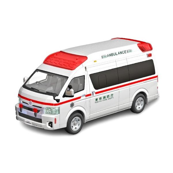 アオシマ 1/32 楽プラ スナップキット No.02-HM トヨタ ハイメディック救急車 プラモデル■メーカー：青島文化教材社(AOSHIMA)