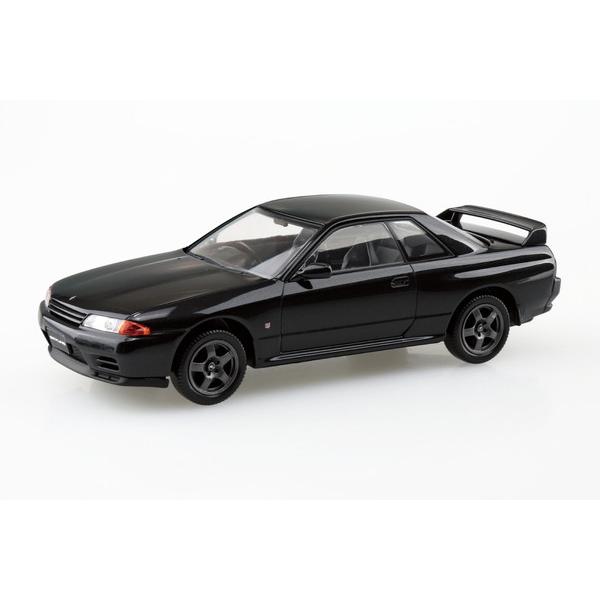 アオシマ 1/32 楽プラ スナップキット No.14-BP ニッサン R32 スカイライン GT-R(ブラックパールメタリック) プラモデル■メーカー：青島文化教材社(AOSHIMA)