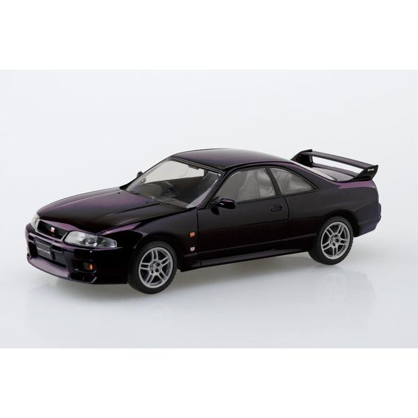 アオシマ 1/32 楽プラ スナップキット No.21-MP ニッサン R33スカイラインGT-R(ミッドナイトパープル) プラモデル■メーカー：青島文化教材社(AOSHIMA)