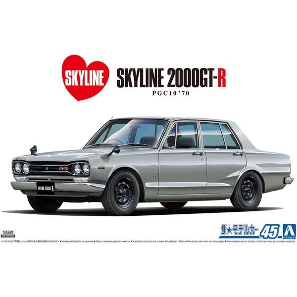 アオシマ 1/24 ザ・モデルカー No.045 ニッサン PGC10 スカイライン2000GT-R '70 プラモデル■メーカー：青島文化教材社(AOSHIMA)