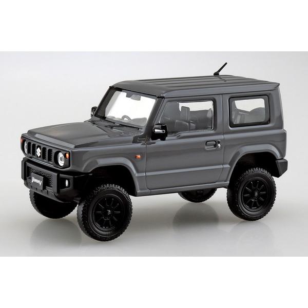 アオシマ 1/32 楽プラ スナップキット No.09CU-MG スズキ JB64 ジムニー カスタムホイール(ミディアムグレー) 色分け済プラモデル■メーカー：青島文化教材社(AOSHIMA)