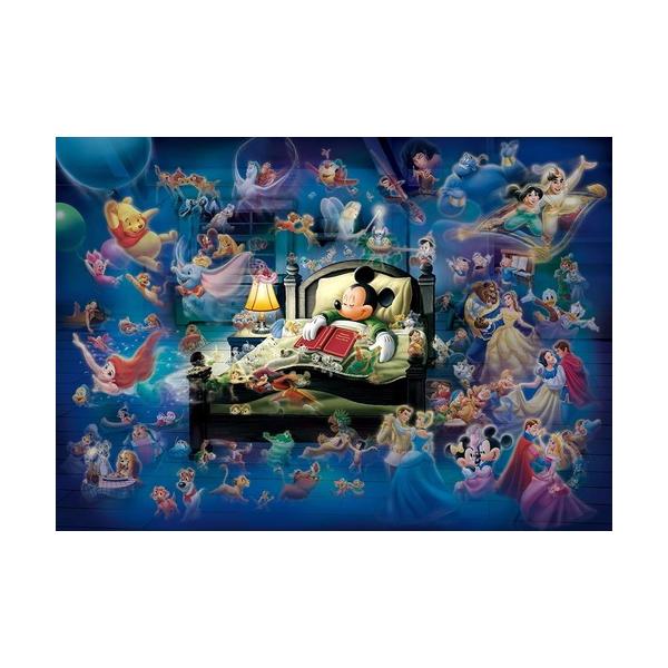 ミッキーが夢のなかで、ディズニーの世界を駆けめぐる！ファンタジックな絵柄が、光る500ピースで新登場!!■ピース数：500ピース ■完成サイズ：35×49cm ■該当パネル：ディズニー専用500ピース用パネル ■メーカー：テンヨー(Tenyo)