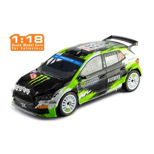 IXO MODELS 1/18 シュコダ ファビア Rally2 2023年モンテカルロラリー #23 O.Solberg/E.Edmondson 完成品ダイキャストミニカー 18RMC155A■メーカー：イクソモデル(IXO MODELS)