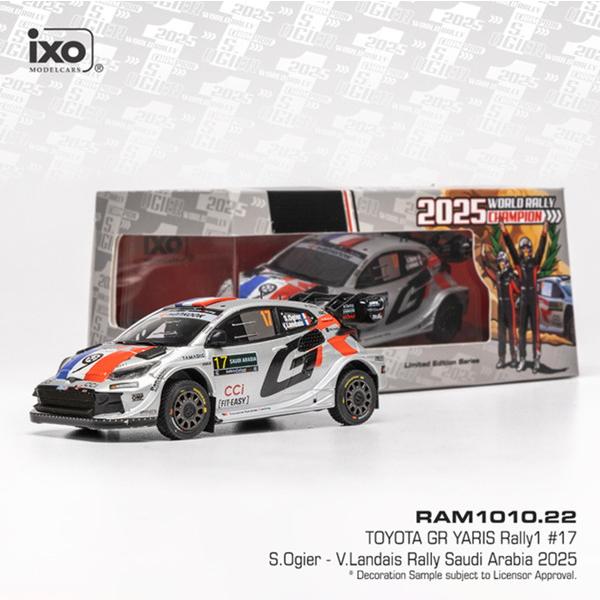 【発売日：2026年04月30日】IXO MODELS 1/43 トヨタ GR ヤリス Rally1 2025年 ラリーサウジアラビア #17 S.Ogier/V.Landais 完成品ダイキャストミニカー RAM1010■メーカー：イクソ...