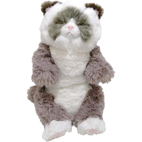 ひざねこ すやすや S　ぬいぐるみ　ラグドール　高さ約34cm　P-1583■メーカー：サンレモン(Sun Lemon)