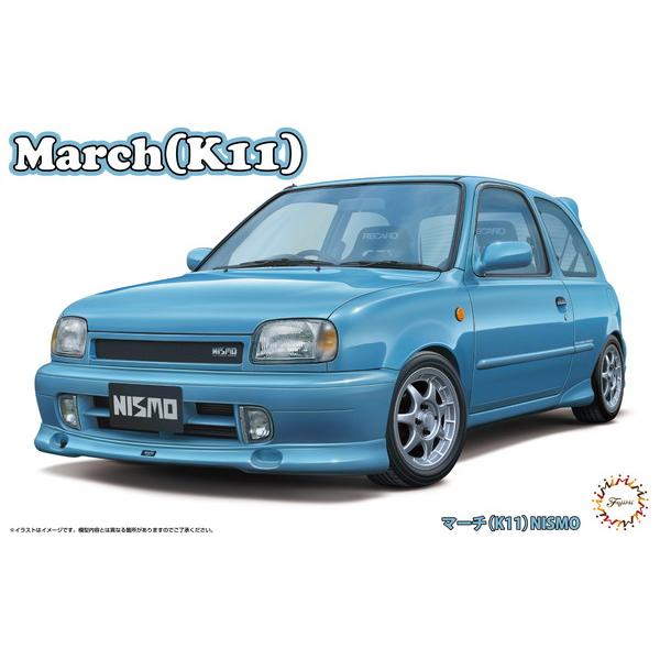 フジミ模型 1/24 インチアップシリーズ No.295 NISSAN MARCH (K11型) NISMOパーツ付き プラモデル■メーカー：フジミ模型(FUJIMI)
