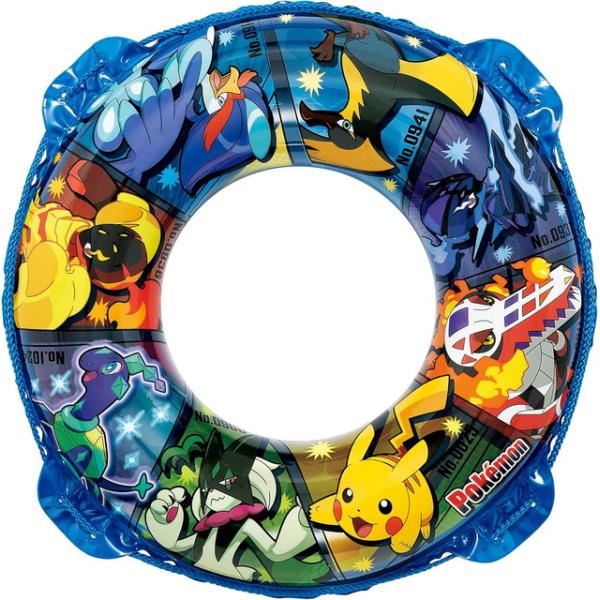 ポケモン うきわ 70cm ブルー　AHD-70D　(4〜8歳向け ロープ付 膨らんだ状態のウキワ内周 約95〜100cm ポケモン ポケットモンスター）■メーカー：イガラシ(Igarashi)