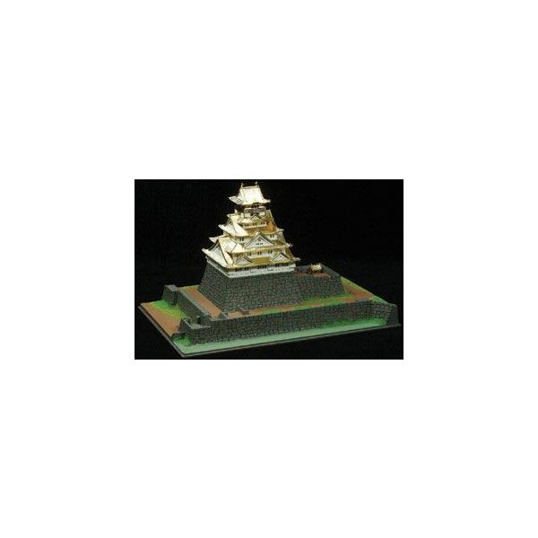 日本の名城　ジョイジョイゴールド　大阪城　プラモデル　童友社戦乱の悲哀を秘めた巨城城郭模型をより一層楽しんでいただくために天守閣だけでなく、城郭の内外、その周辺の情景をコンパクトに精密にに縮小したモデルです。 屋根に金メッキを使用し、豪華な...