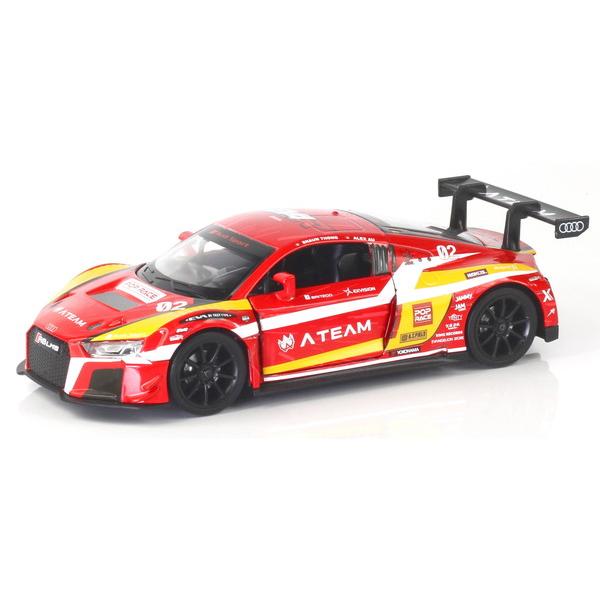 「RMZ Hobby」社製「エヴァンゲリオンレーシング Audi R8 LMS GT3 エヴァ RT 2号機」の1/32スケールダイキャストカーが登場。プルバック機能や、ボンネットの開閉などのギミック付き。前輪サスペンションを押すとエンジン...