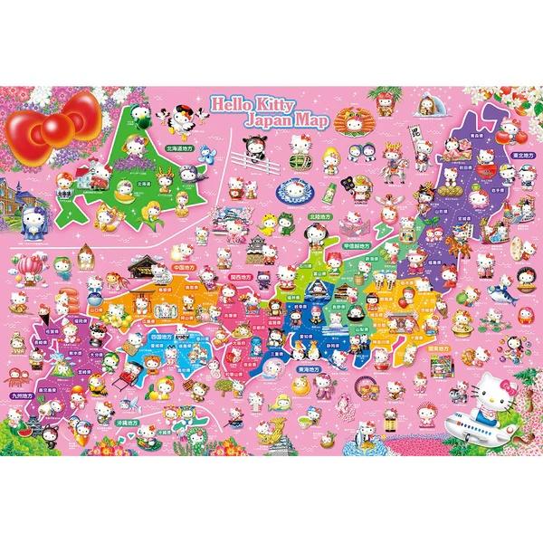 【発売日：2026年04月10日】ジグソーパズル 1000ピース サンリオ ご当地キティ 日本地図 EX  49×72cm  1000-161■メーカー：ビバリー(BEVERLY)