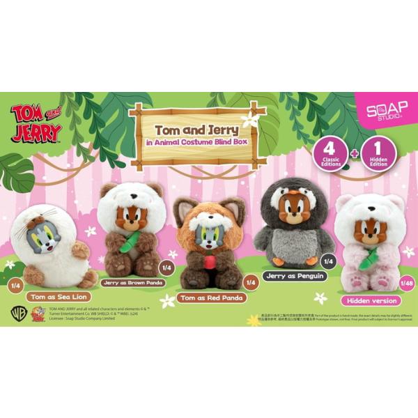 トムとジェリー ふわふわアニマル ブラインドボックス　BOX　4個入■メーカー：SOAP STUDIO