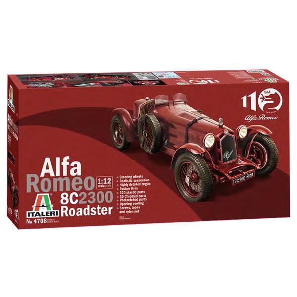 【発売日：2026年05月31日】イタリアの名門自動車メーカー、アルファロメオの歴史に輝く傑作マシン、アルファロメオ 8C 2300 ロードスターを1/12スケールのビッグサイズで詳細に再現したプラスチックモデル組み立てキットです。■商品サ...