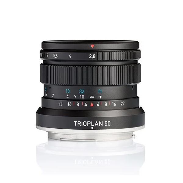 ドイツ製高級単焦点MFレンズ、Meyer Trioplan 50mm F2.8 II SONY Eマウント。仕様焦点距離：50mm / F2.8-F22画角：46°レンズ構成：3 群3 枚絞り羽根：12 枚フィルター径：52mm最短撮影距離...