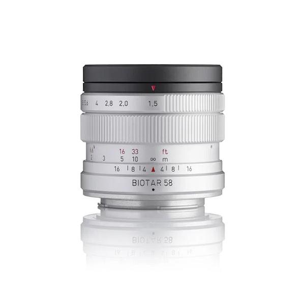 ドイツ製高級単焦点MFレンズ、Biotar 58mm F1.5 II ライカ Mマウント。（LEICA Mカメラ用）光学系の最適化によって、 開放値を従来のＦ2からＦ1.5まで高めながら、これまでのBiotar58mmでは達成できなかった解...