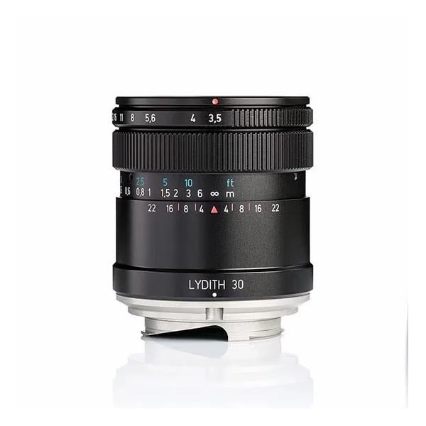 ドイツ製高級単焦点MFレンズ、Meyer Lydith 30mm F3.5 II ライカ Rマウント。仕様焦点距離：30mm / F3.5-F22画角：71°レンズ構成：5 枚絞り羽根：10 枚フィルター径：52mm最短撮影距離：0.15m...