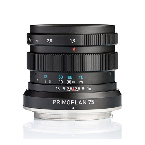 ドイツ製高級単焦点MFレンズ、Meyer Primoplan 75mm F1.9 II ライカ Rマウント。仕様焦点距離：75mm / F1.9-F16画角：32°レンズ構成：4 群5 枚絞り羽根：15 枚フィルター径：52mm最短撮影距離...