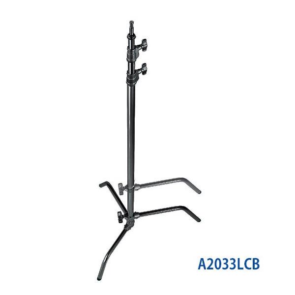 輸入元在庫 切れ （入荷予定はお問合せ下さい ）  AVENGER C-STAND A2033L BLACKスティール　スライディングレッグ仕様収納高：134cm最低高：134cm最高高：328cm広げた直系：95cm耐荷重：10kgカラー...